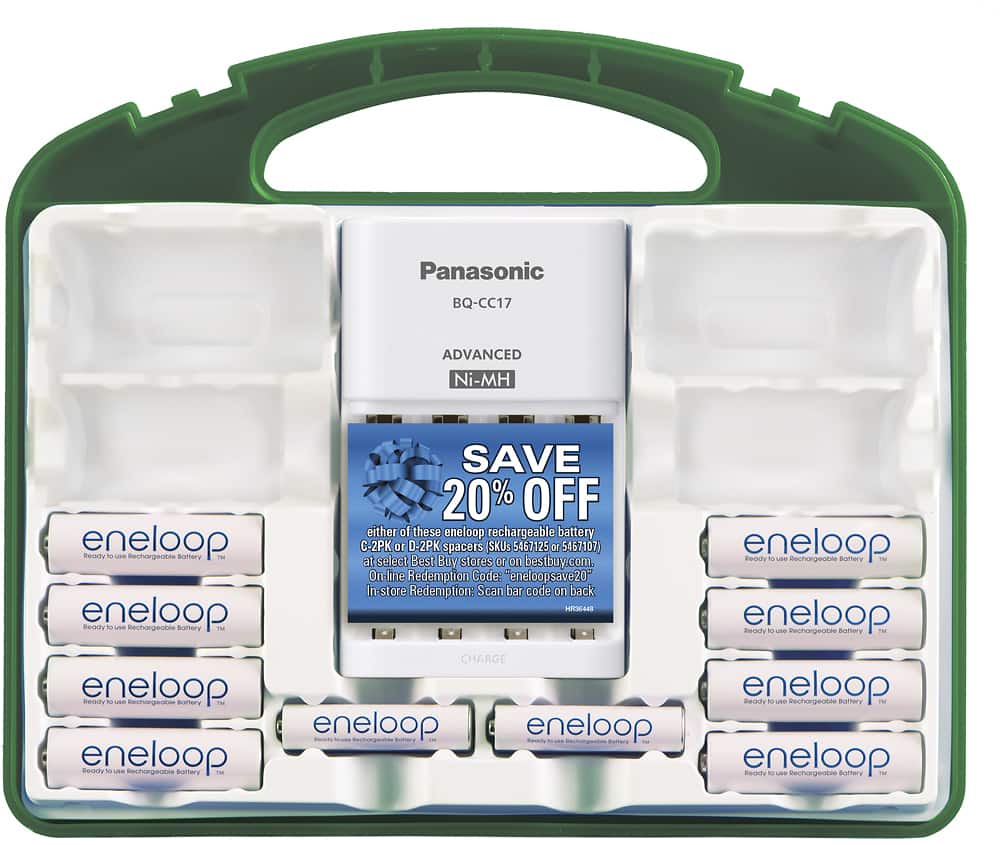 Best Buy: Panasonic eneloop Advanced Battery Charger with 8 AA and 4 ...