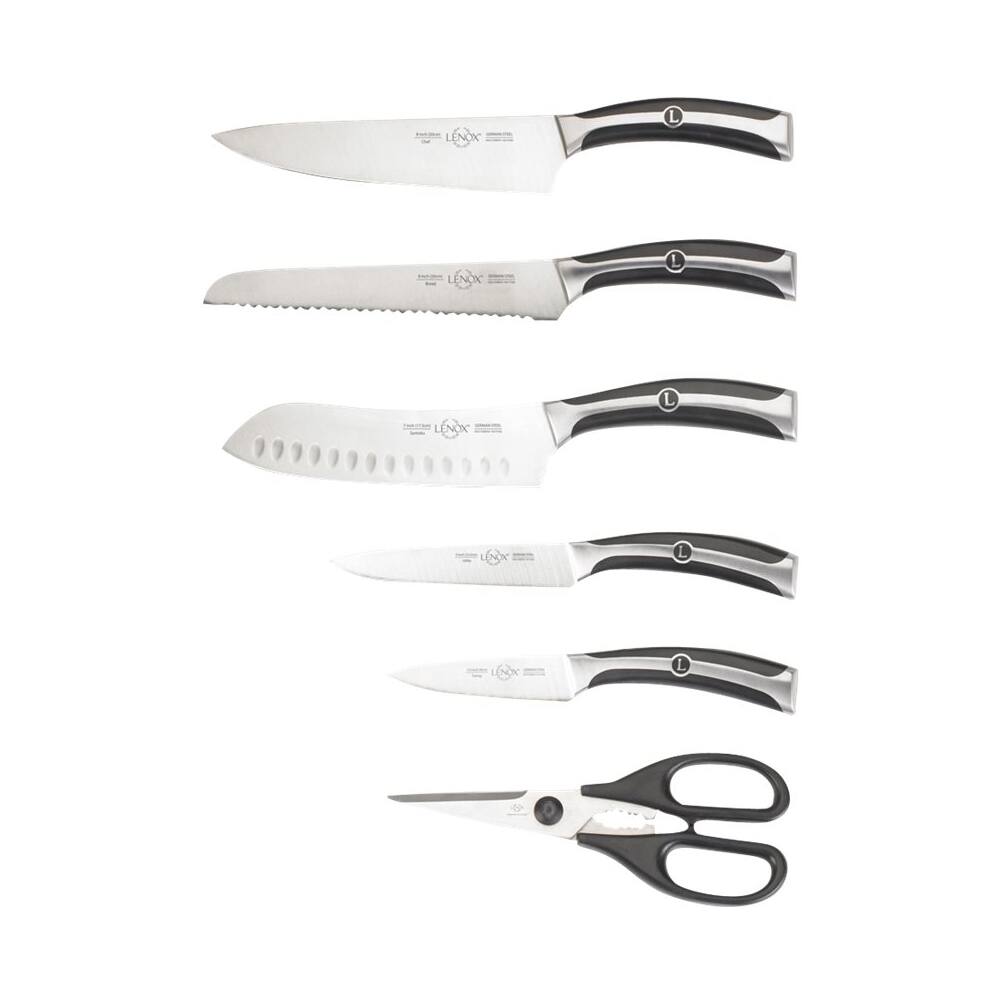 Best Buy: Lenox Forged Series 7-Piece Knife Set Beige/Black/Silver 2631