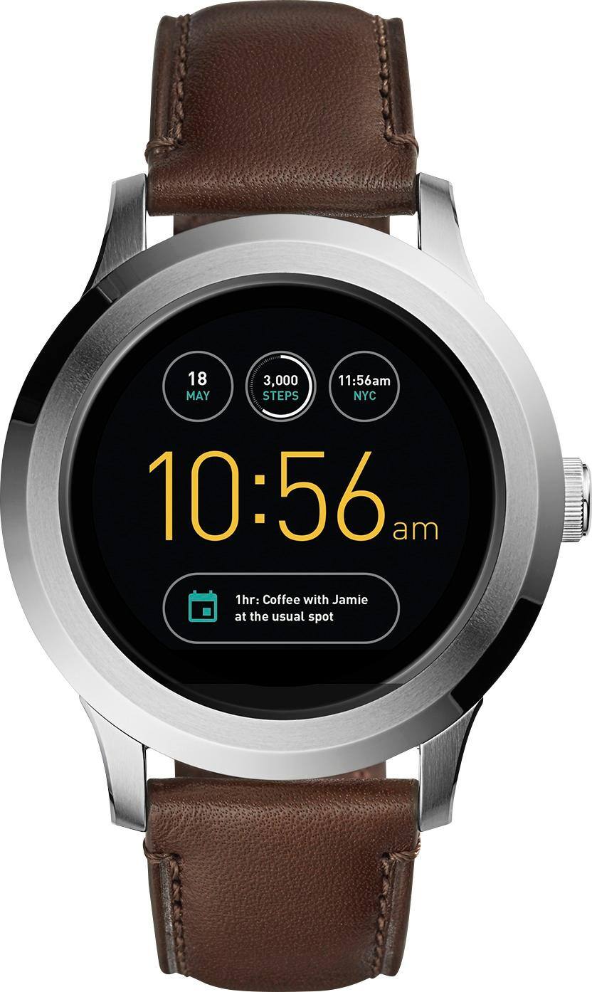 Fossil Q Founder Gen 2 Smartwatch 46mm Stainless Steel Silver FTW2119 ...