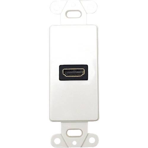 DataComm Electronics Decor Wall Plate Insert with 90° HDMI Connector White 20-4501-WH - Best Buy