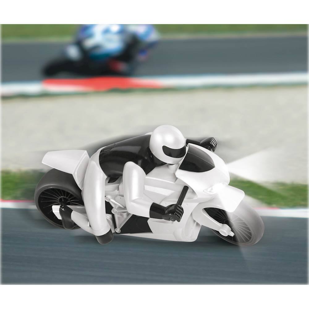 Best Buy: Black Series Lean Machine Racing Motorcycle White 2903076