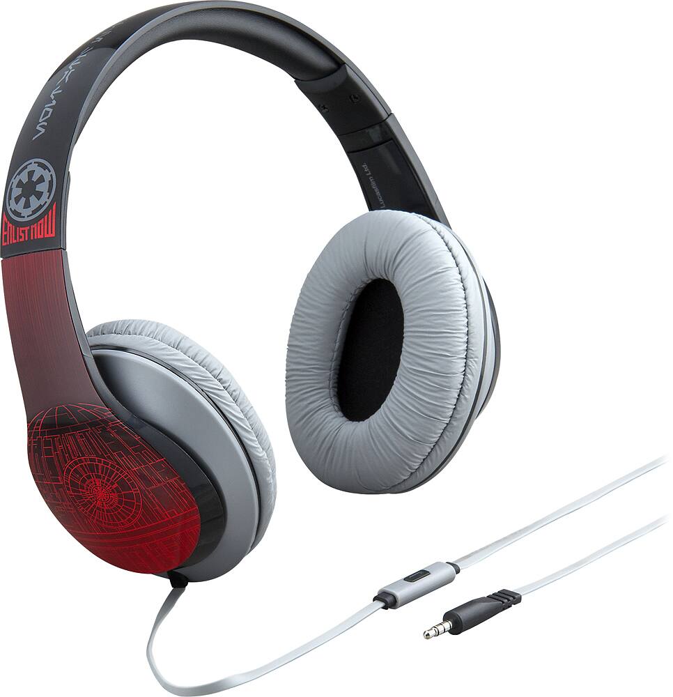 Customer Reviews: Star Wars Rogue One Over-the-Ear Headphones Black/Red ...