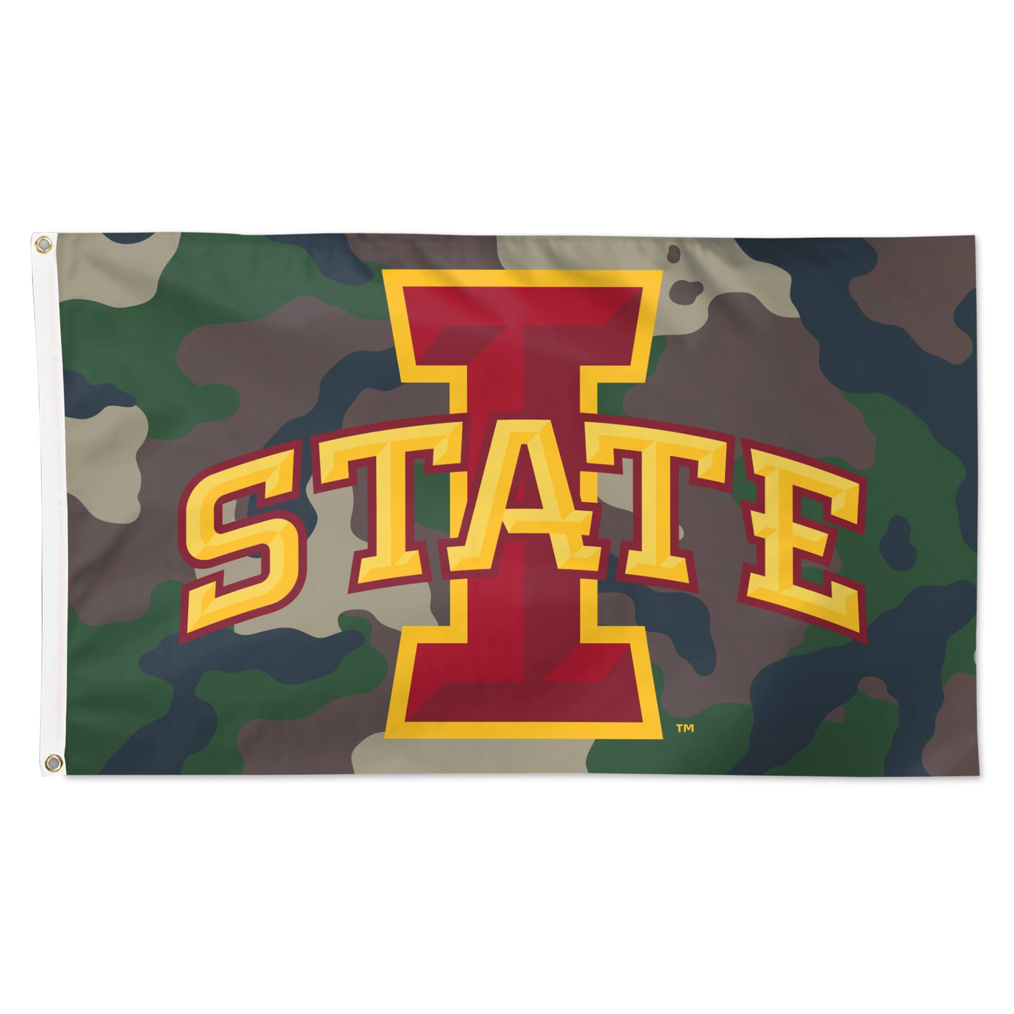 WinCraft Iowa State Cyclones 3' x 5' Single Sided Deluxe Camo Flag ...