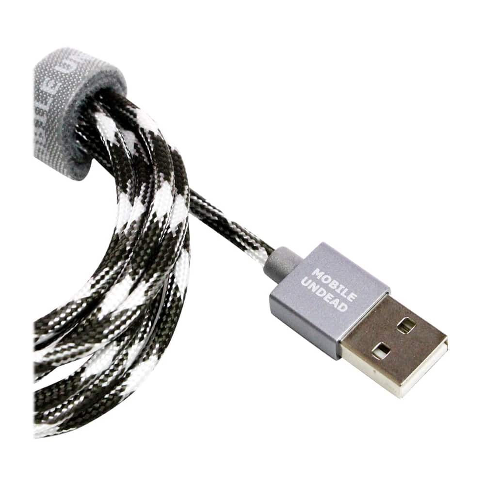 Best Buy: Mobile Undead 4.9' USB Type A-to-Micro USB Device Cable Black ...