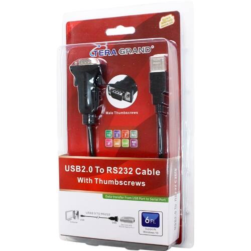 Customer Reviews: Tera Grand 6' USB-to-RS-232 (DB9) Serial Adapter ...