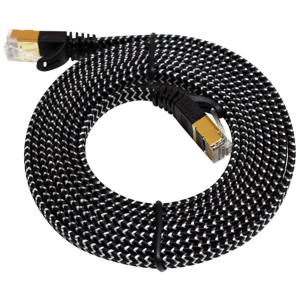 Customer Reviews: Tera Grand 6' RJ-45 CAT 7 Patch Cable Black/White ...