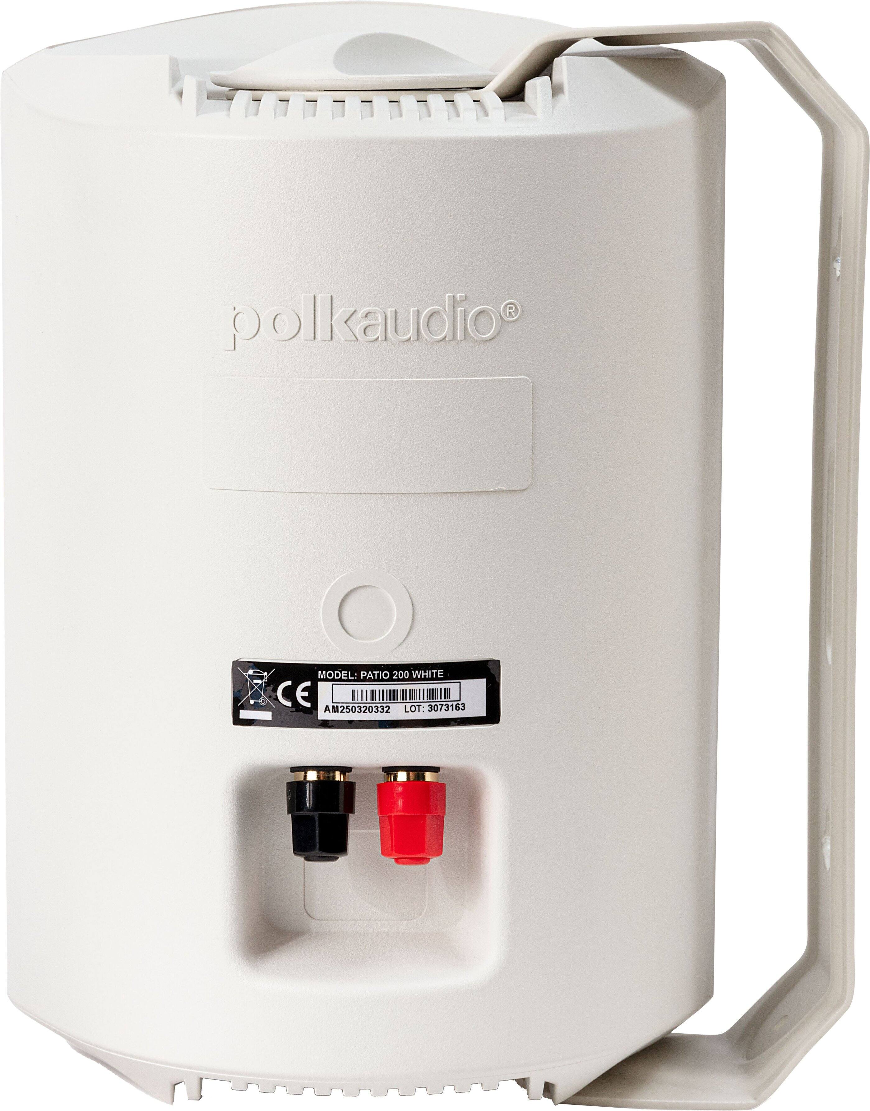 Polk Audio Patio 200 5" 2 Way Indoor/Outdoor Loudspeakers (Pair) White ...