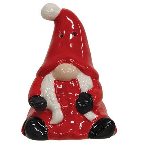 BreeBe *2/Set Mr. & Mrs. Santa Gnome Salt & Pepper Shakers Red, White ...