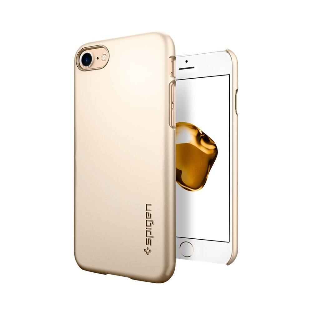 Best Buy: Spigen Thin Fit Case for Apple® iPhone® 7 Plus Champagne gold ...