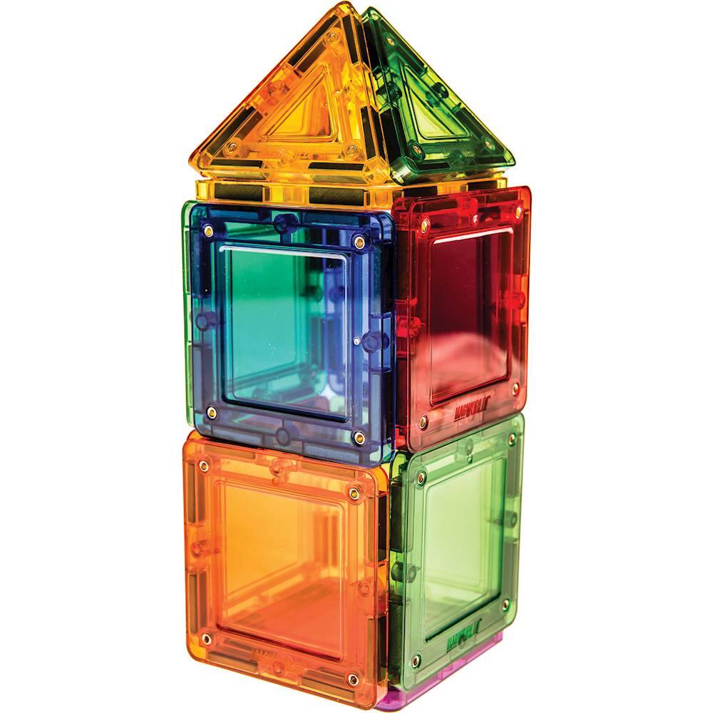 Best Buy: MagWorld Rainbow Magnetic Building Tiles Set Multi Colored MWR020