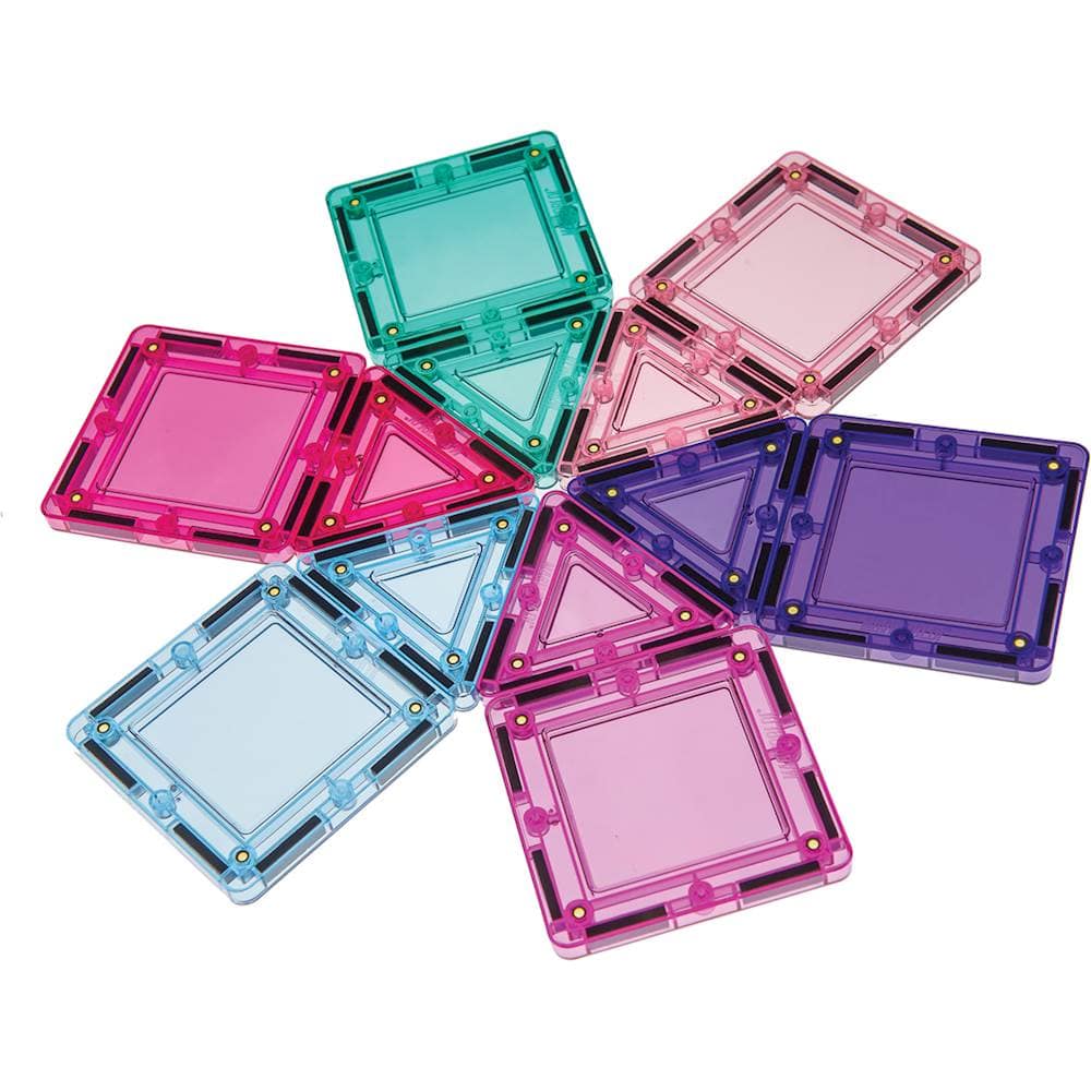 Best Buy: MagWorld Pastel Magnetic Building Tiles Set Multi Colored MWP042