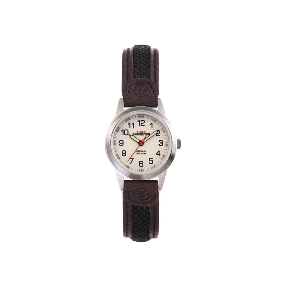 Timex Expedition Metal Field Mini Wristwatch Silver/brown T41181JV ...