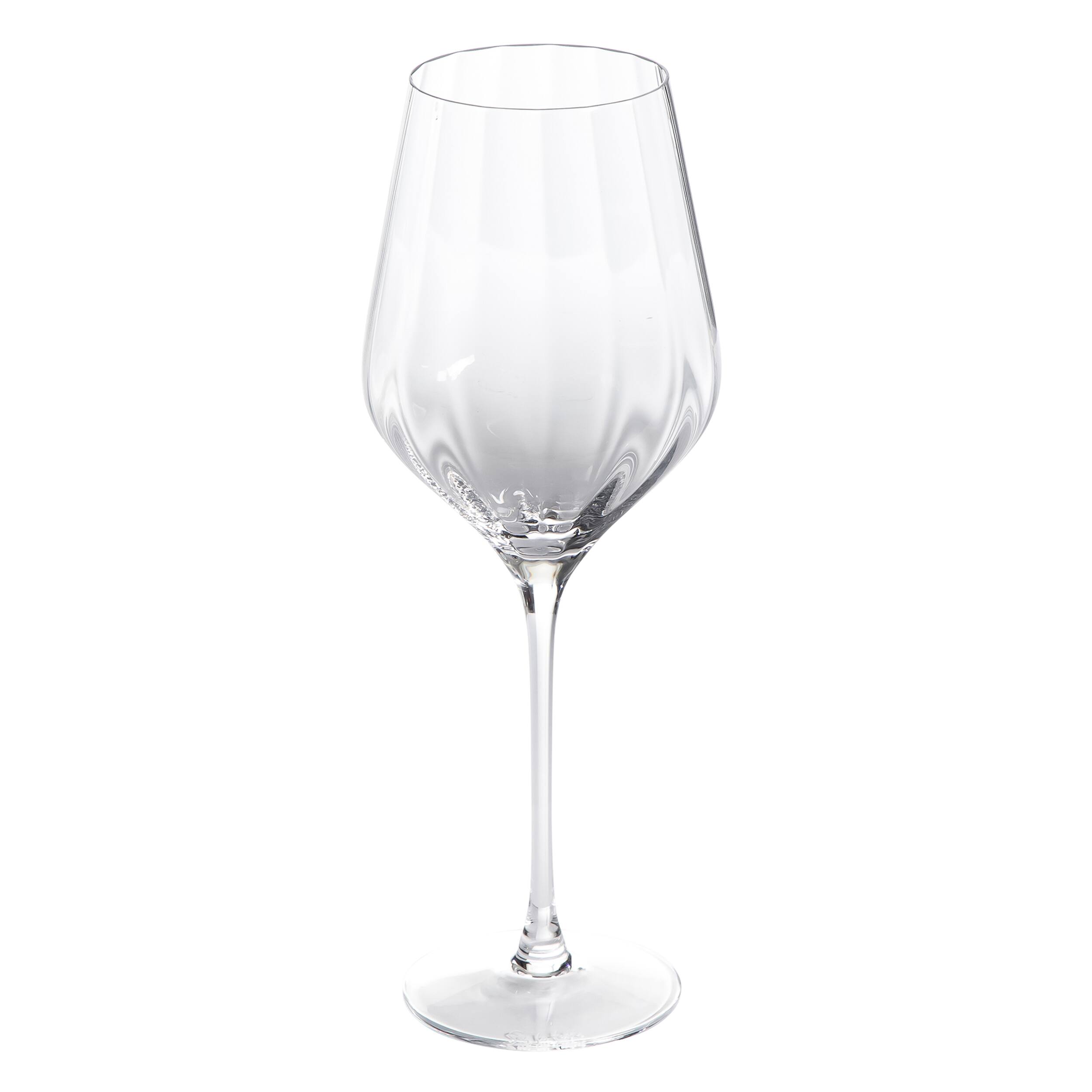 Sur La Table Cambron 4 Piece 24 Ounce Glass Optic Wine Glass Set Clear ...