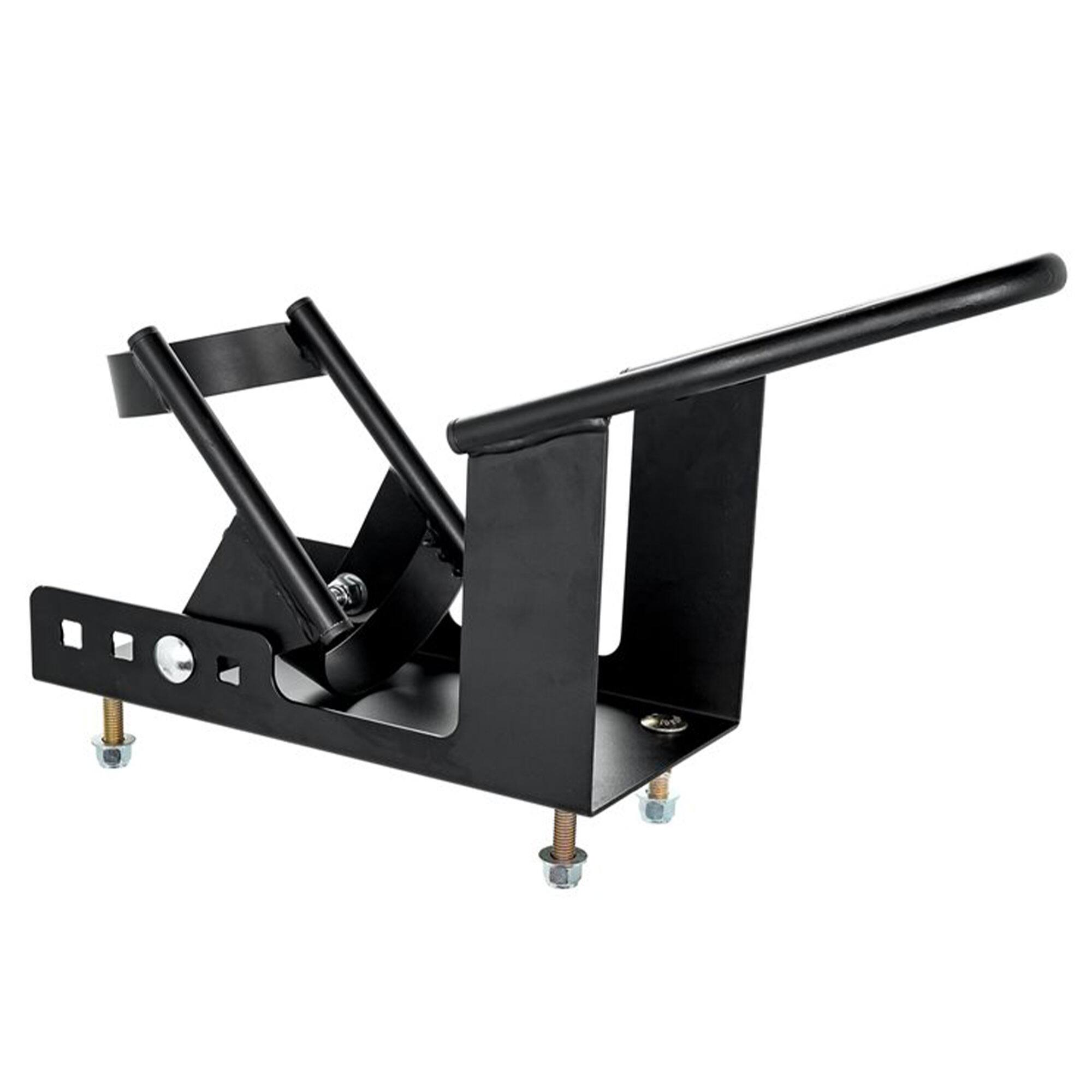 Camco Motorcycle Wheel Chock Mount with Handlebar Straps & Universal ...