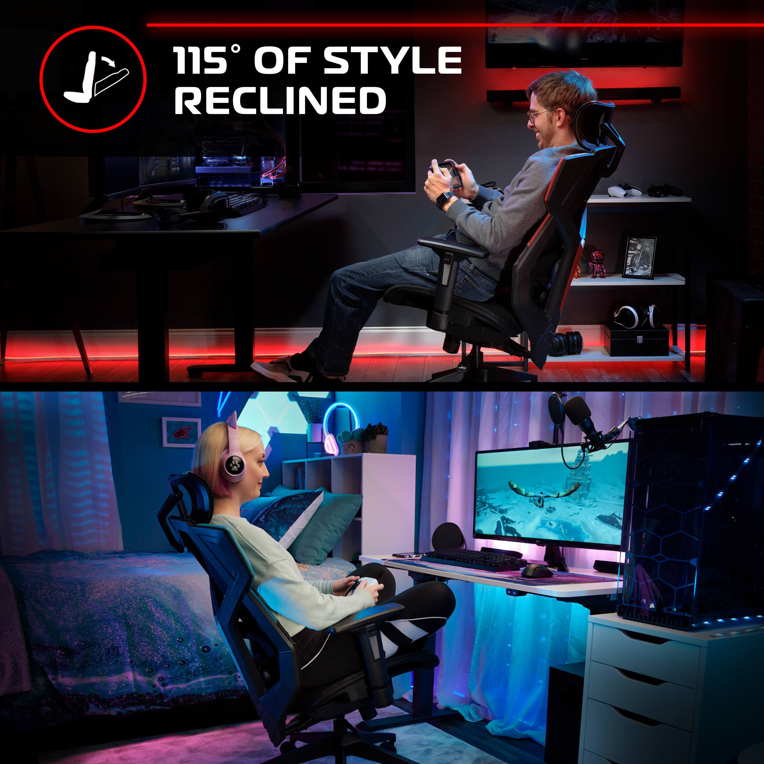 Respawn Products RESPAWN FLEXX Mesh Gaming Chair With Lumbar Support ...