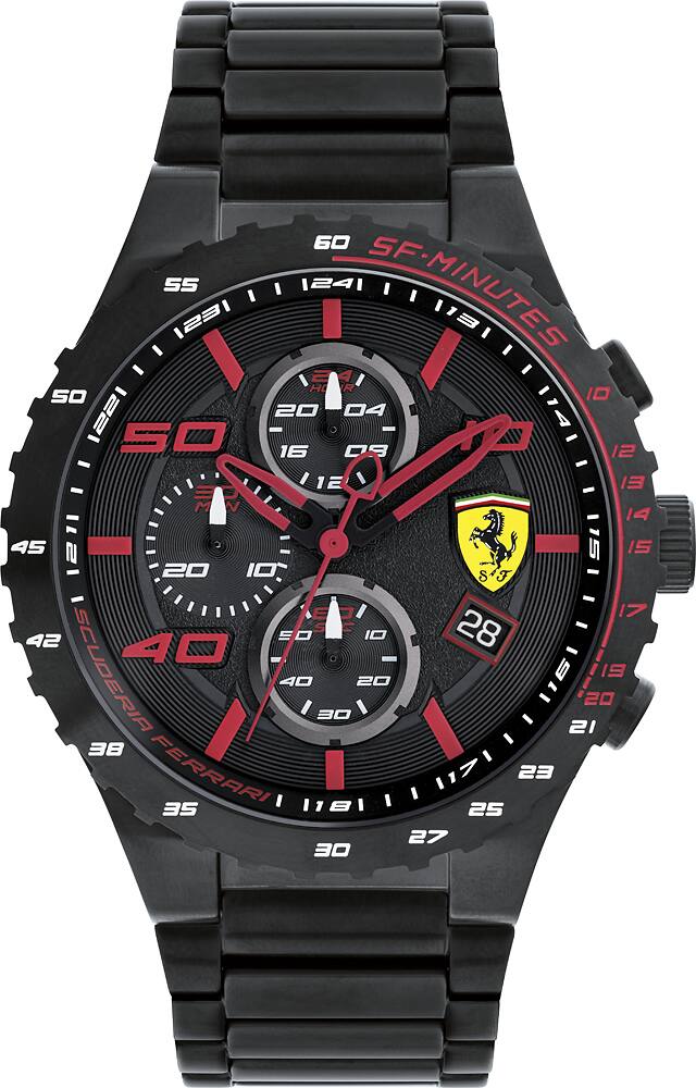 Scuderia Ferrari Speciale Evo Chrono Men's Quartz Wristwatch Black ...