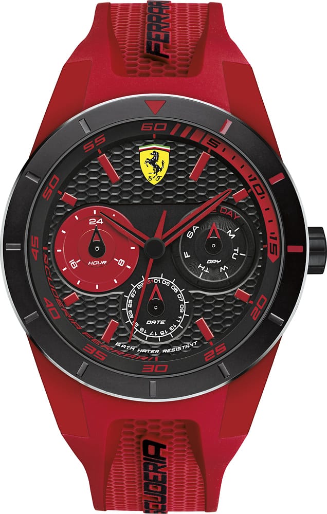 Best Buy: Scuderia Ferrari Red Rev T Multi Quartz Wristwatch Black 830258