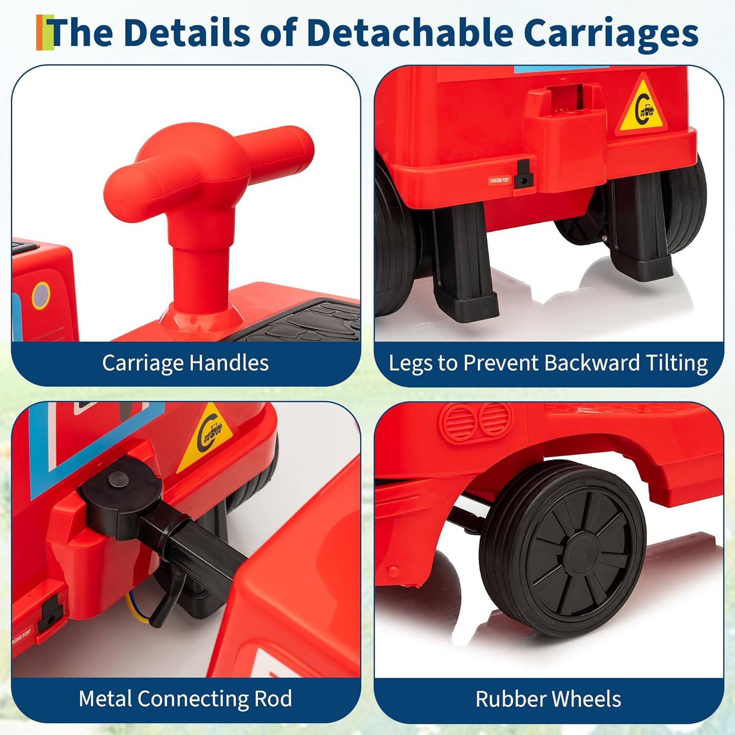 Jojoka Licensed CHUGGINGTON Kids Train Carriage for 12V Ride On Train ...