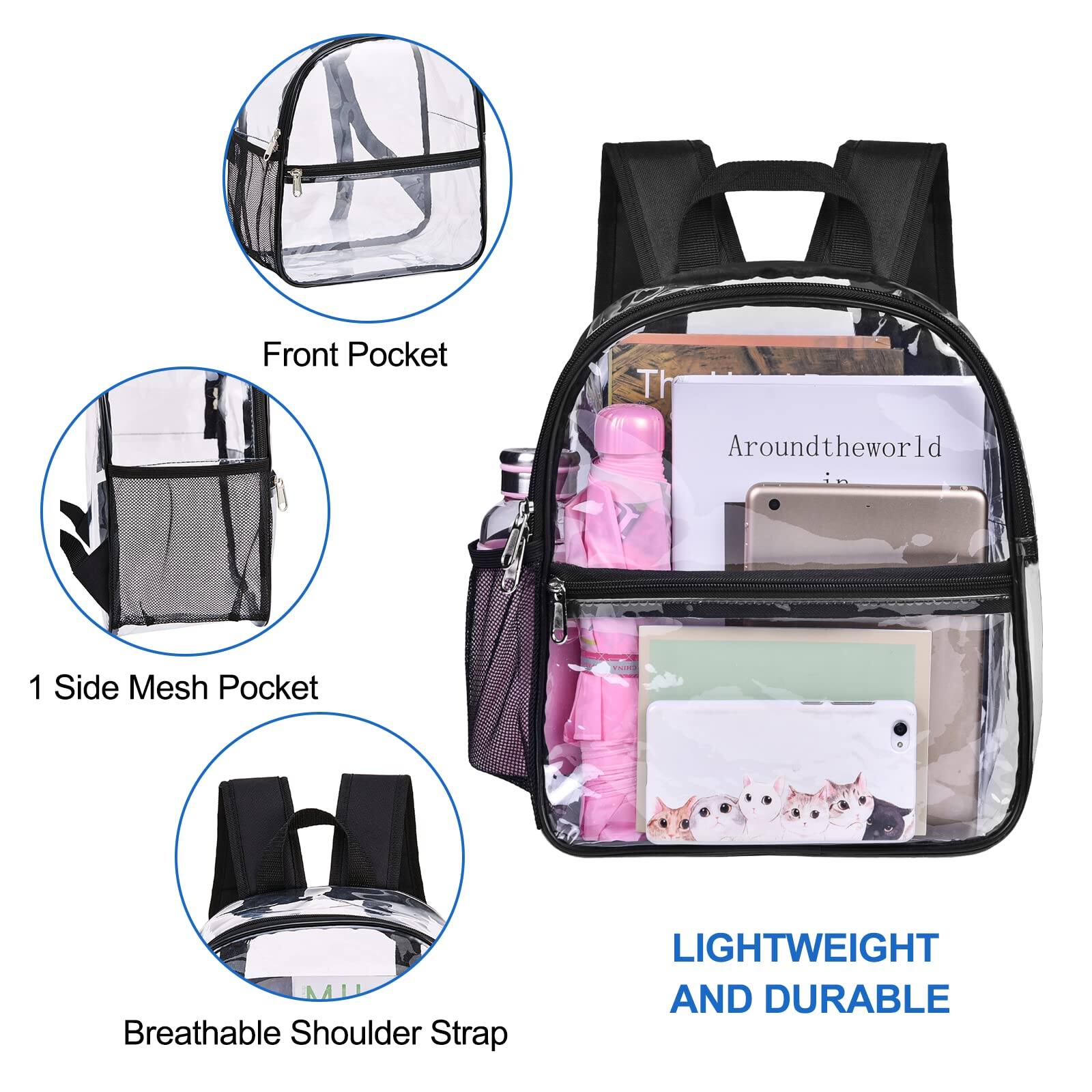 Stamp n Camp Clear Backpack For Stadium Approved 12*6*12 Water Proof ...