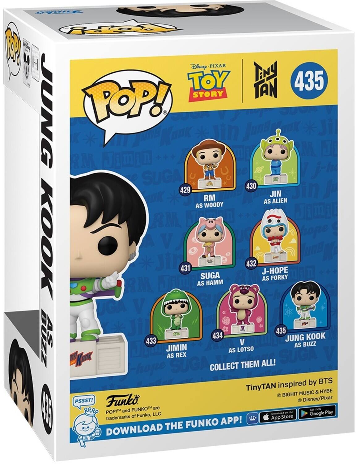BTS FUNKO POP! Rocks: BTS Toy Story x Tiny TAN Jungkook As Buzz Collectibles Multicolor ...