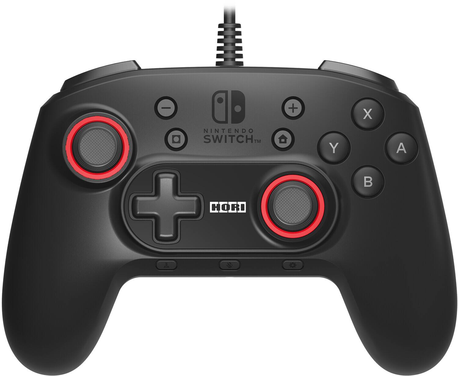 Hori Wired HORIPAD Plus+ Controller: Black for Nintendo Switch ...