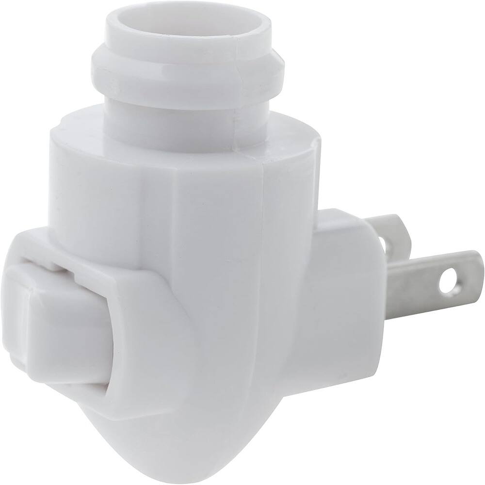 ACJPR Plug in Night Light Module (4 Pack) – 4W Bulb, White Plastic, DIY ...