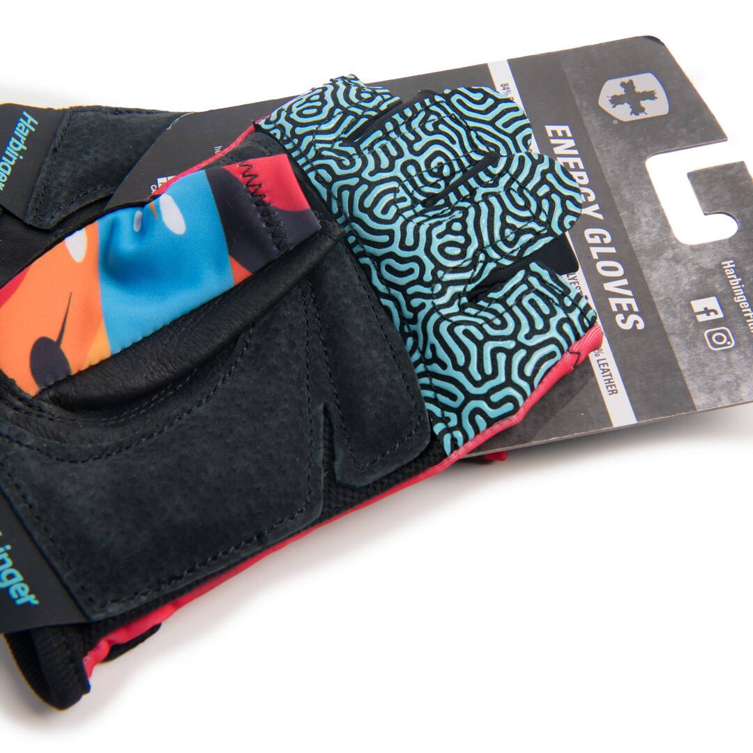 Harbinger Women's Pro Gloves 3.0 Swirl Medium Orange/Blue W-PROGL-3.0 ...