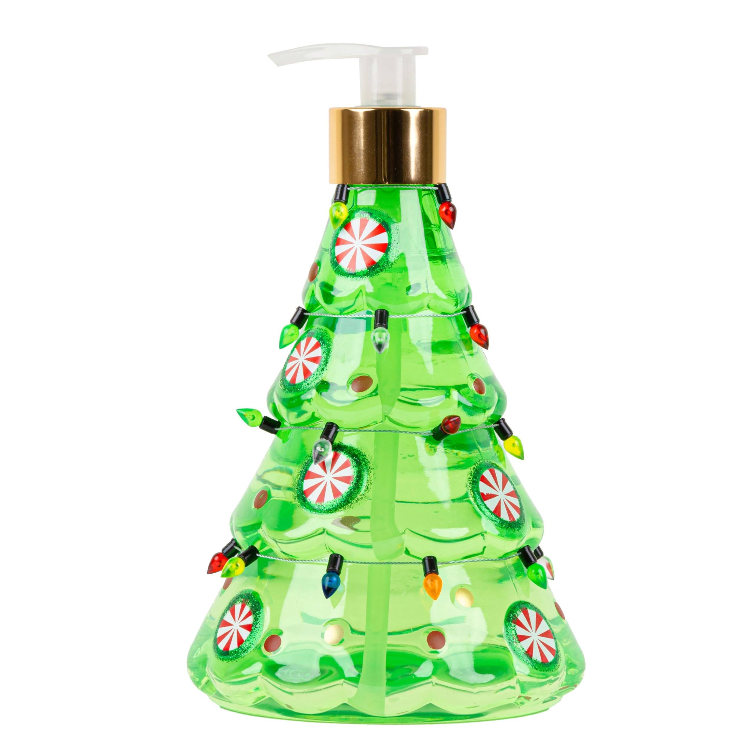 Dapper Styles Seasonal Decor Hand Soap Dispenser Christmas Tree Shaped ...
