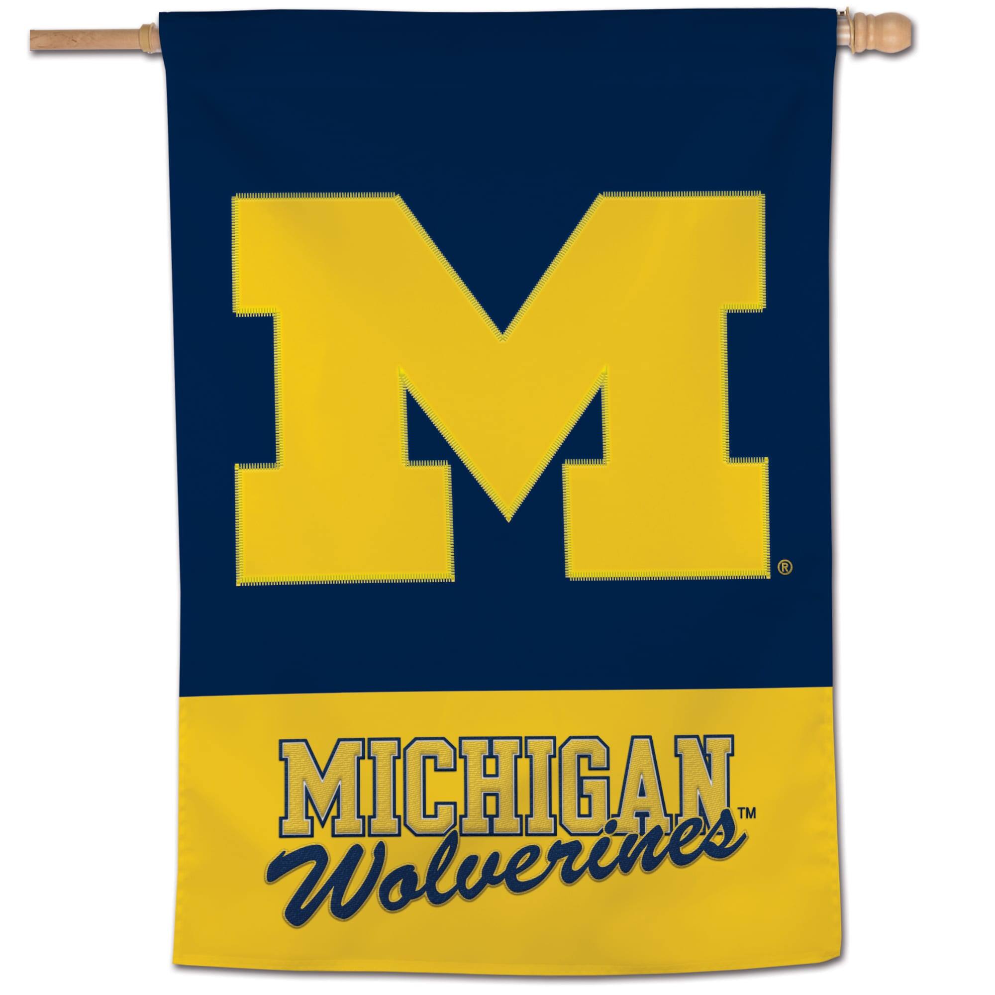 WinCraft Michigan Wolverines 28" x 40" Applique Vertical Banner ...
