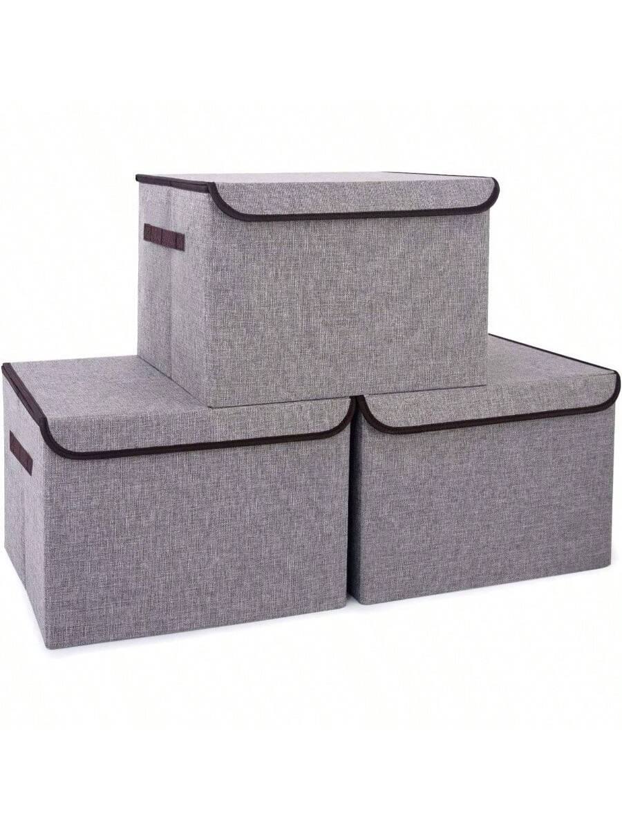 Live At Space Large 17 42 Quarts Collapsible Stackable Storage Bins ...