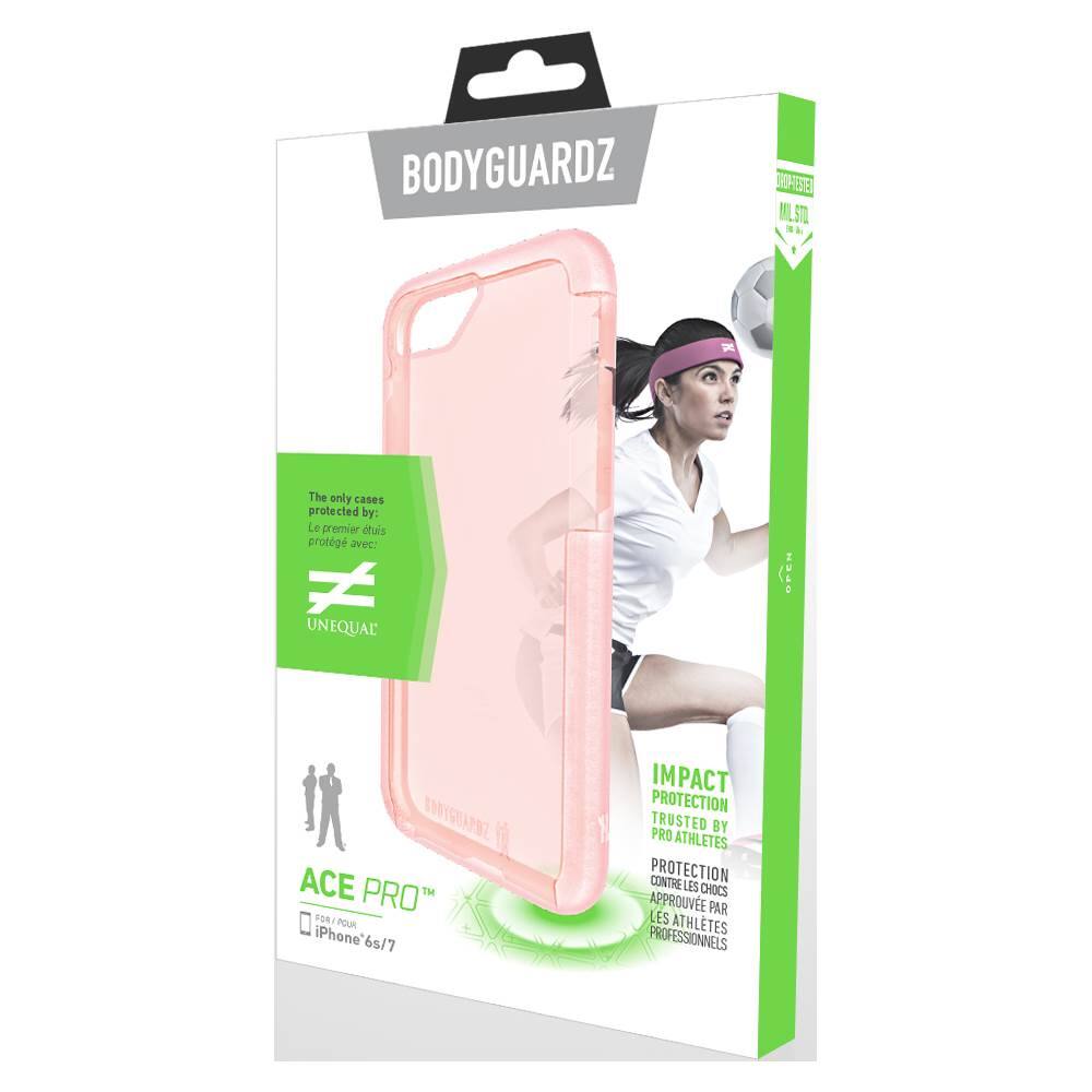 Best Buy: BodyGuardz Ace Pro Case for Apple® iPhone® 7 White/pink DCA1W ...
