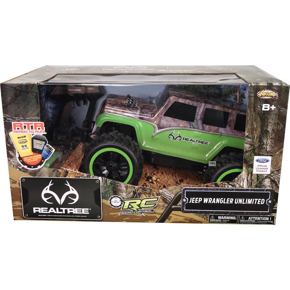 Best Buy: NKOK Ready To Run RealTree® RC Jeep Wrangler Unlimited Green ...