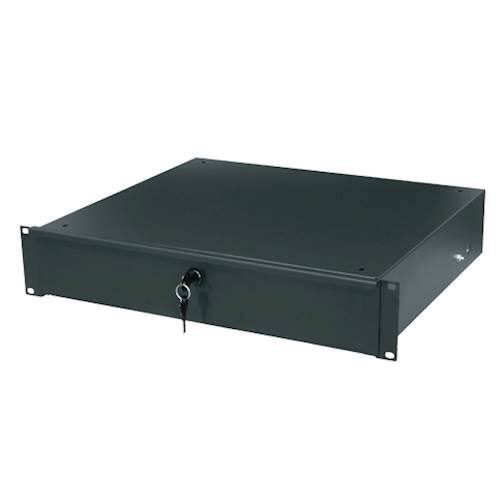 Best Buy: Essex 2U Rackmount Locking Drawer Flat Black RKDRAWER-2U-LK