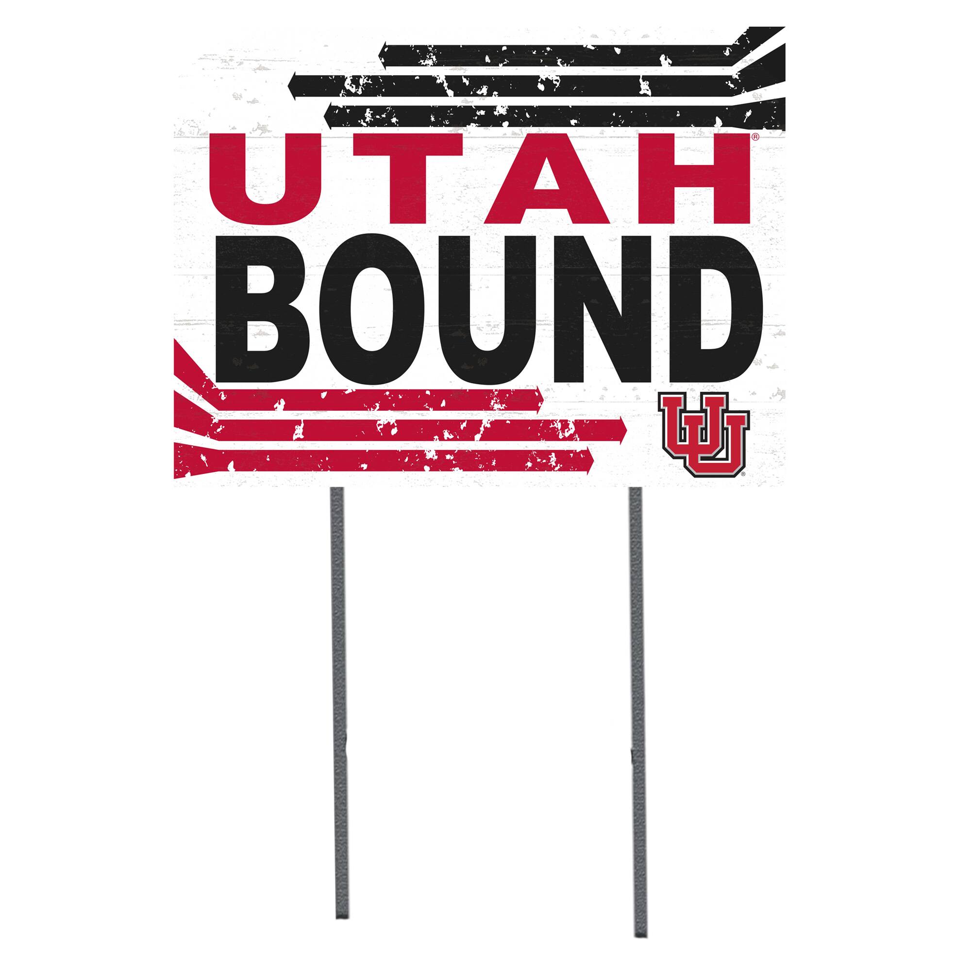 Jardine Utah Utes 18'' x 24'' Bound Yard Sign White 4940223 - Best Buy