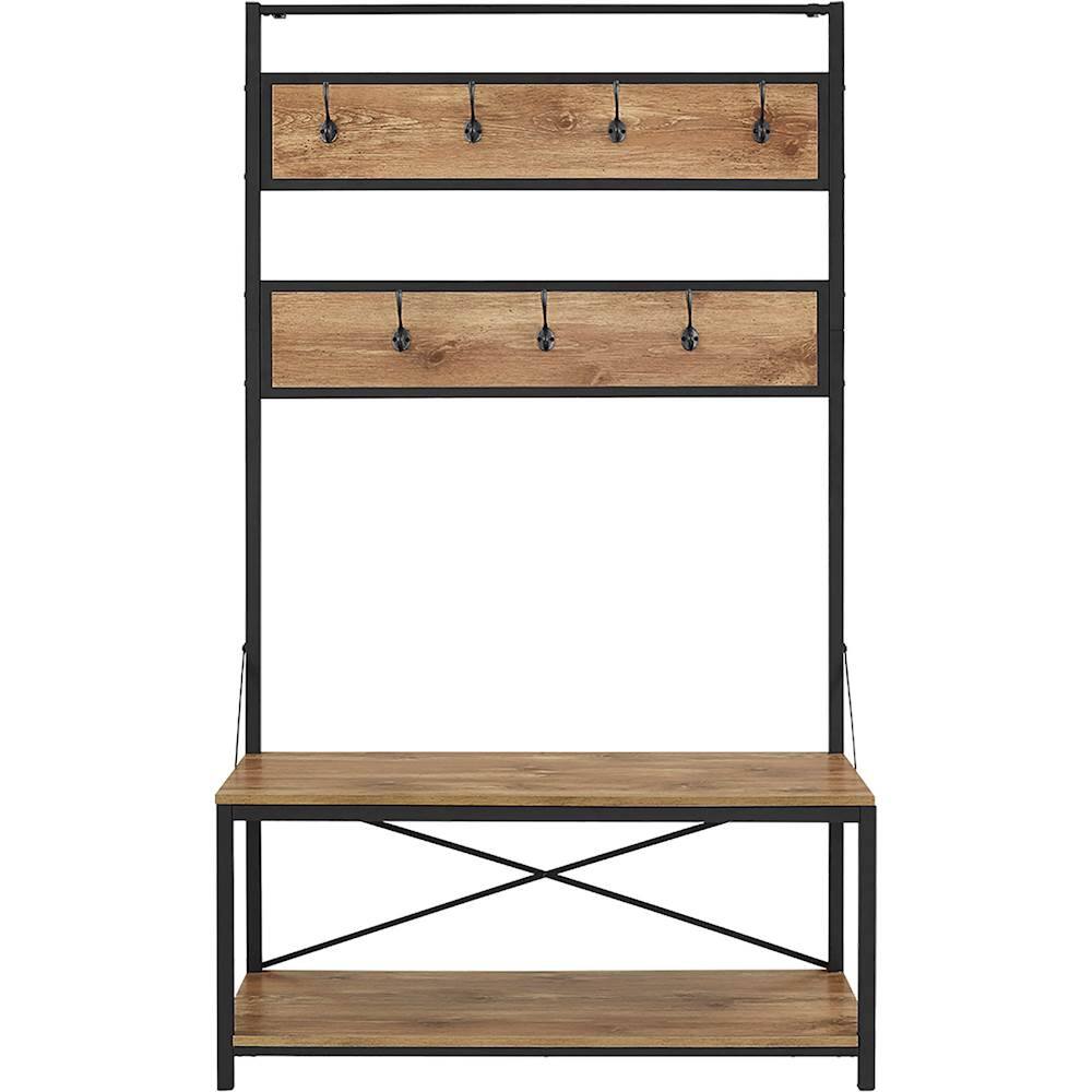 Best Buy: Walker Edison 40" Rustic Wood Hall Tree Barnwood BBT72MWBW