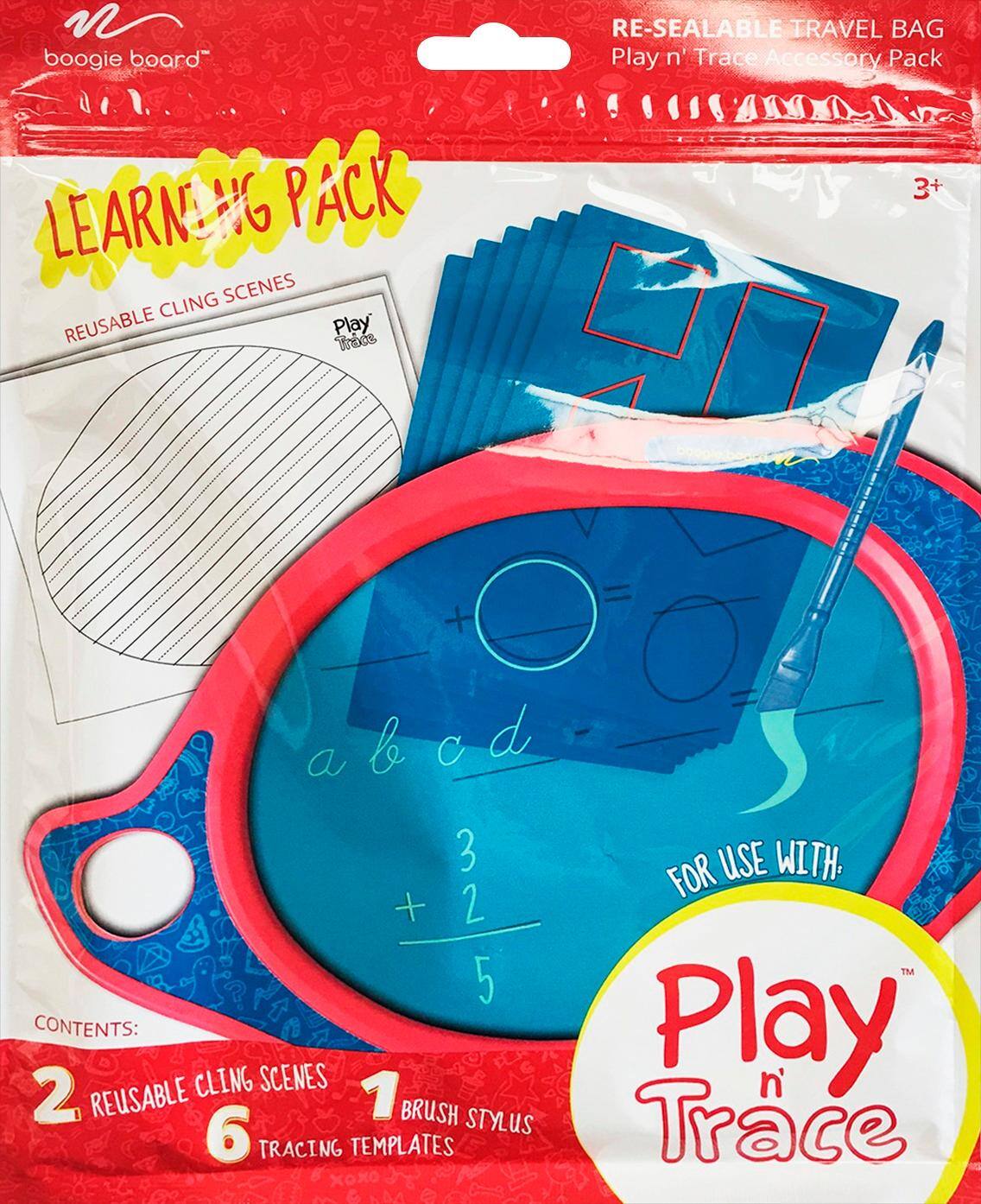 Boogie Board Play n' Trace Learning Accessory Pack Blue, Red and Yellow ...