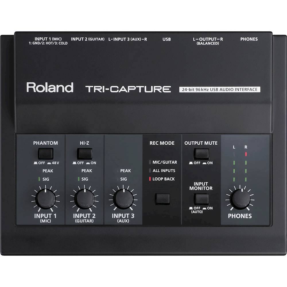 Best Buy: Roland TRI-CAPTURE 3-Channel USB Audio Interface UA-33