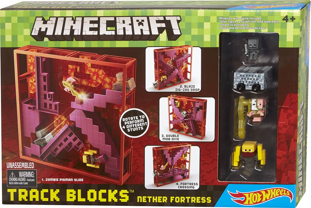 Minecraft Hot Wheels Track Blocks Playset Styles May Vary DXC87 - Best Buy