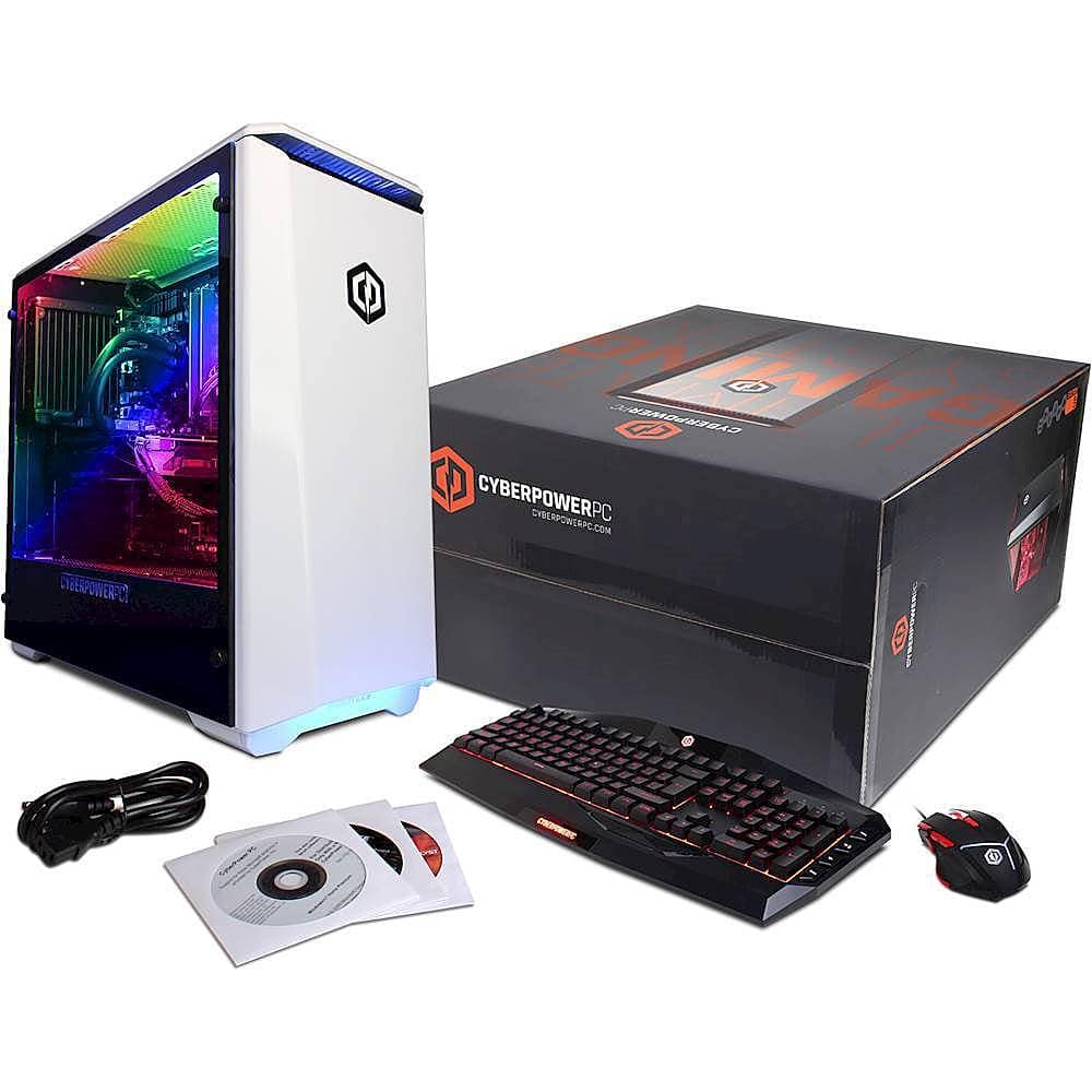 Best Buy: CyberPowerPC Desktop Intel Core i7-7700K 16GB Memory Dual AMD ...