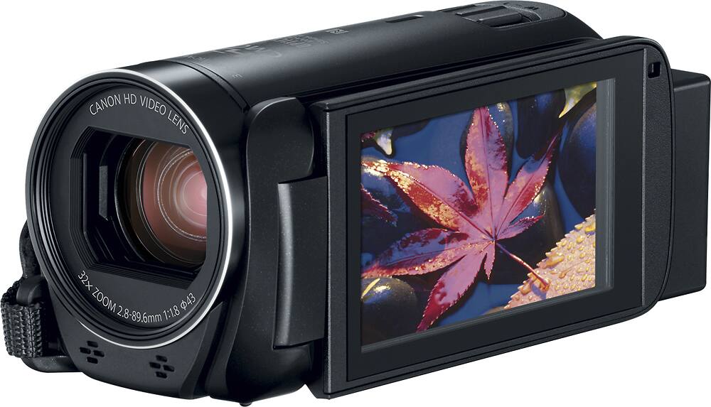 Canon VIXIA HF R80 16GB HD Flash Memory Camcorder Black 1959C001 - Best Buy