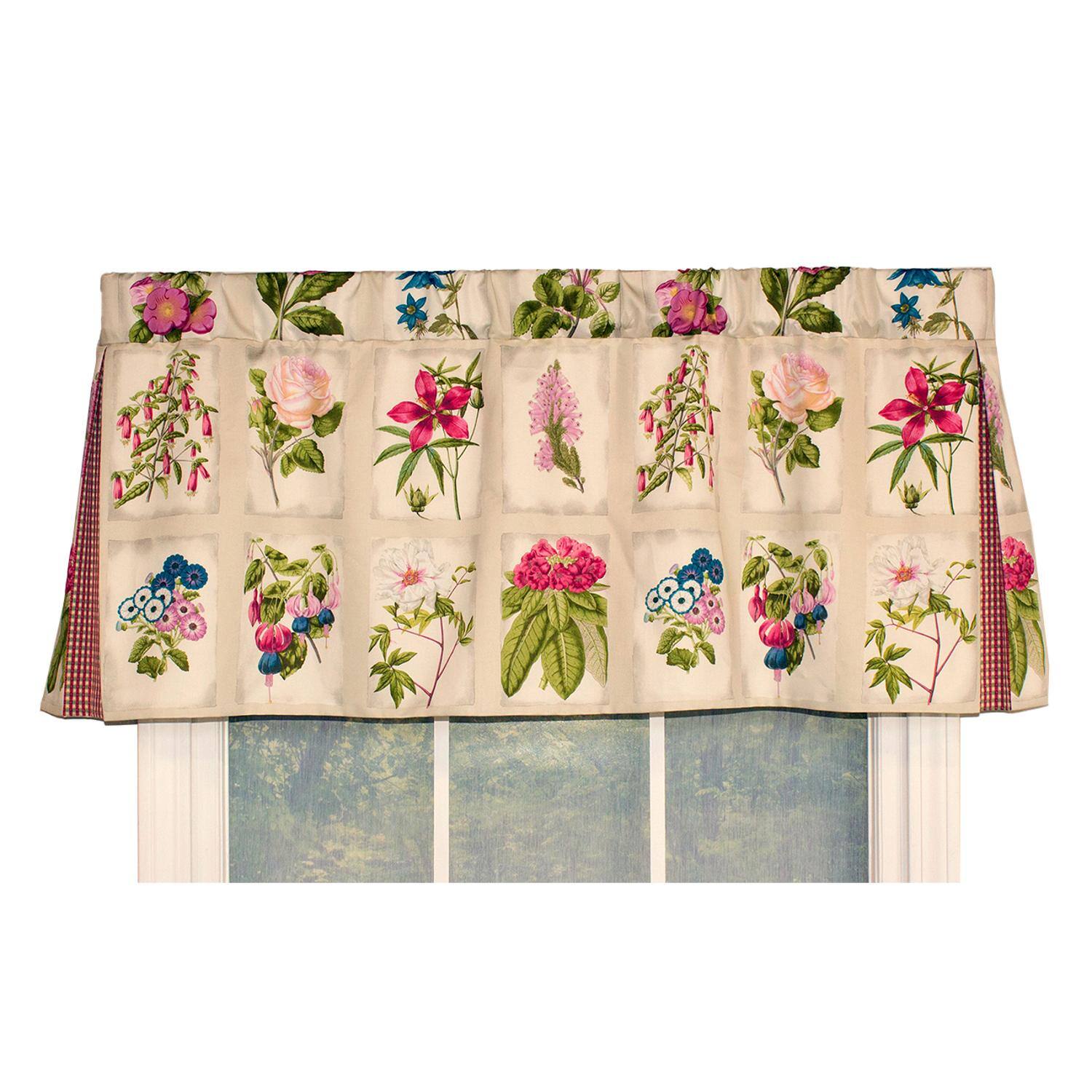 RLF Home Realistic Study Pleated 100% Cotton with Fully Lined 3" Rod ...