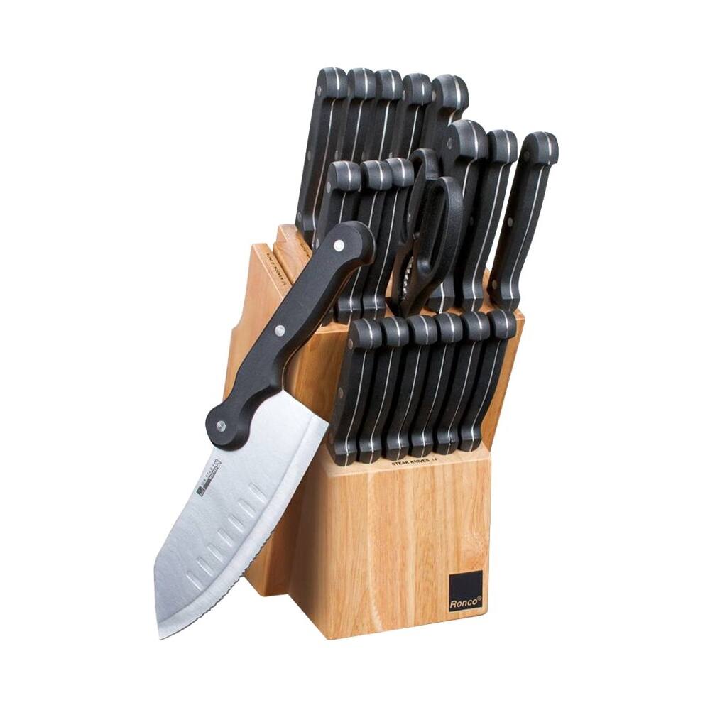 Best Buy: Ronco Six Star+ 20-Piece Knife Set Black/stainless steel ...