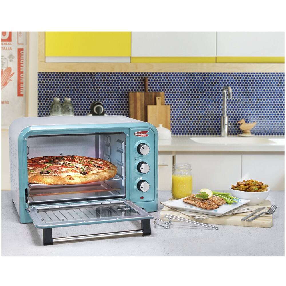 Best Buy: Elite 27.5 Cu. Ft. Toaster Oven Blue ERO-2600BL