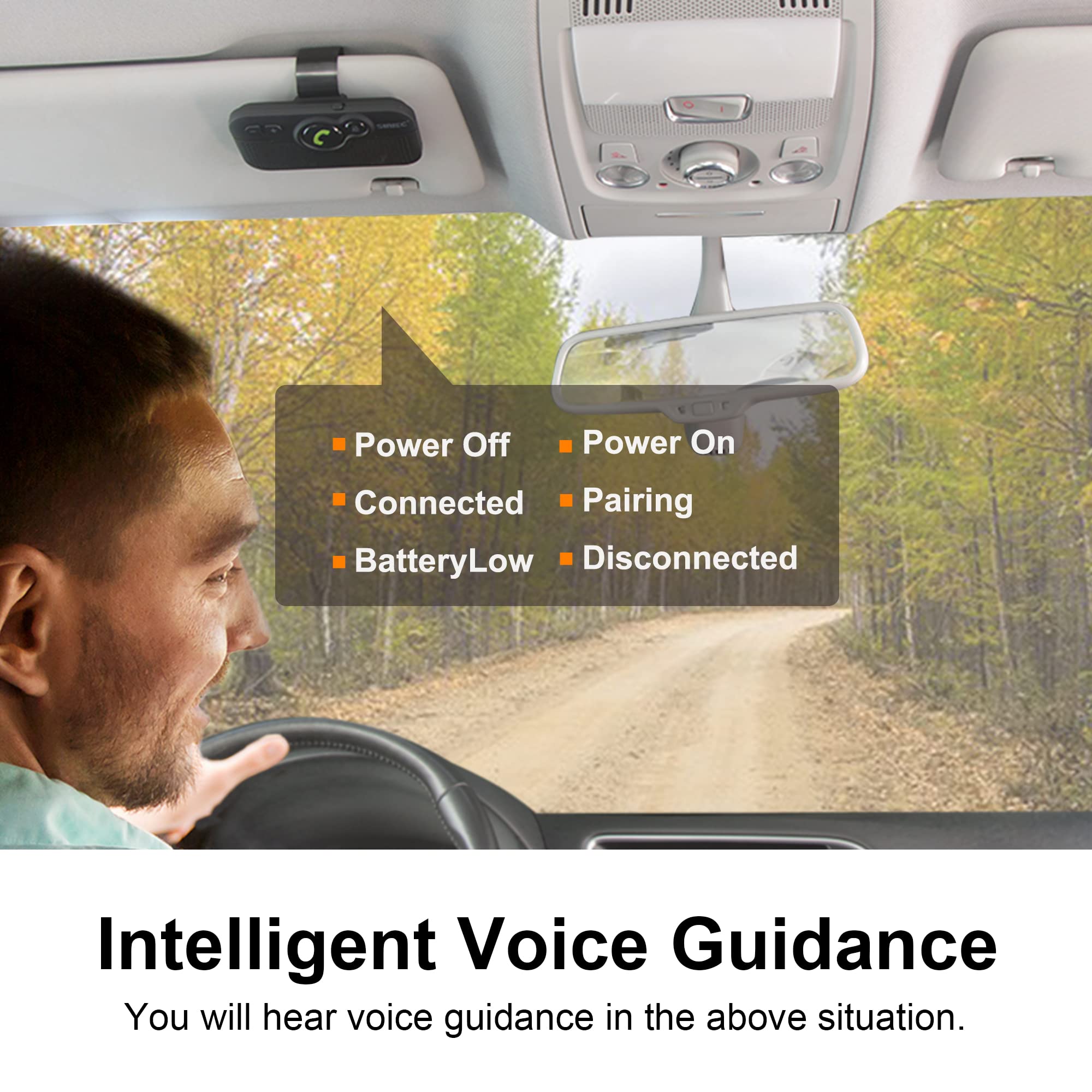 Pacoar Cade Car Cell Phone Handsfree Kit Motion Auto Off Support Siri ...