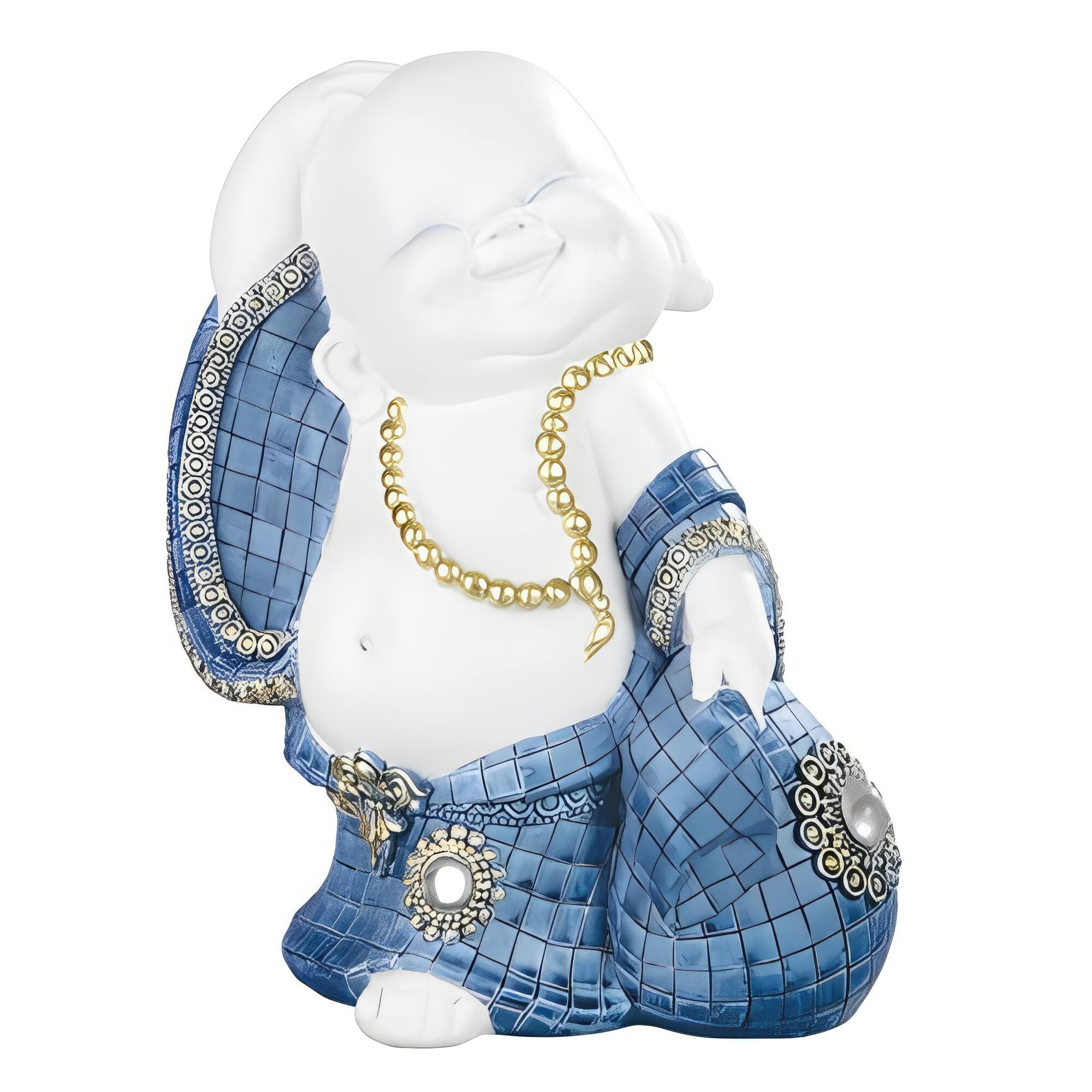 FC Design 6.75"H Monk Smiling Figurine Statue Office Desk Tabletop Home ...