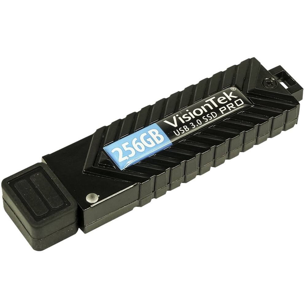 Best Buy: VisionTek 256GB External USB 3.0 Portable Hard Drive black 900903