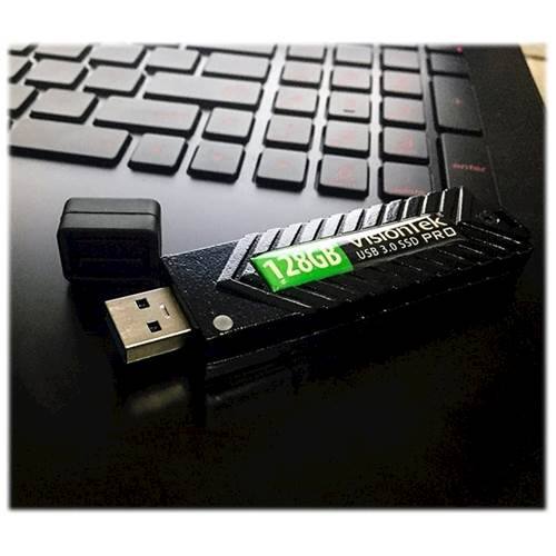 Best Buy: VisionTek 128GB External USB 3.0 Portable Hard Drive black 900902