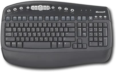 Best Buy: Microsoft MultiMedia Keyboard Black K49-00099