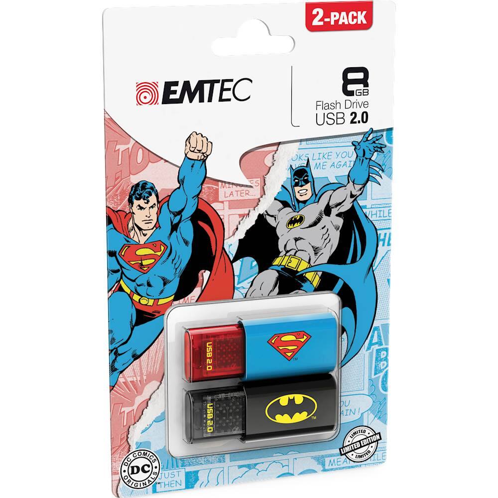 Best Buy: EMTEC Super Heroes 2D 8GB USB 2.0 Type A Flash Drive (2-Pack ...