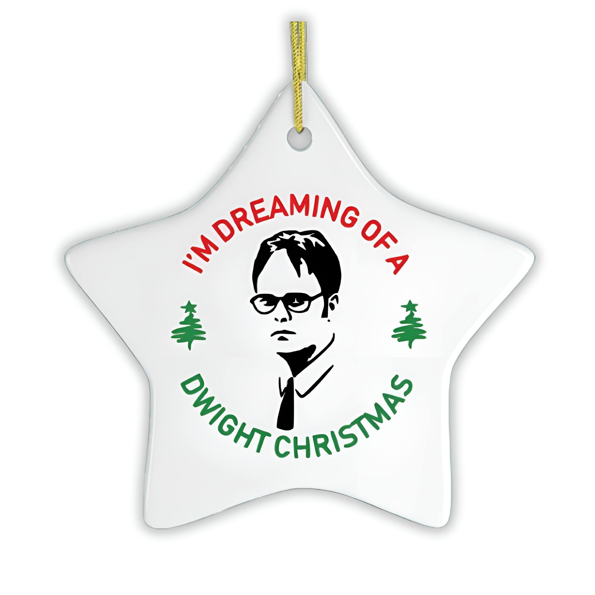 OrnamentallyYou Im Dreaming of a Dwight Christmas Ornament Funny Office ...
